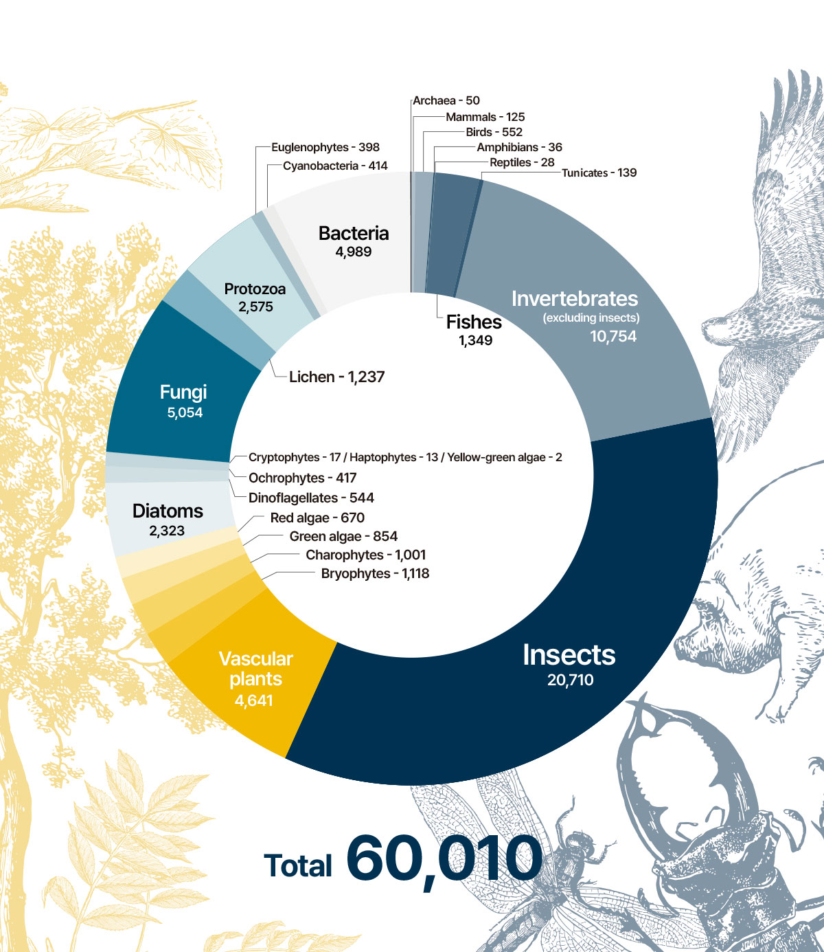 > Biodiversity Statistics > National Species List of Korea